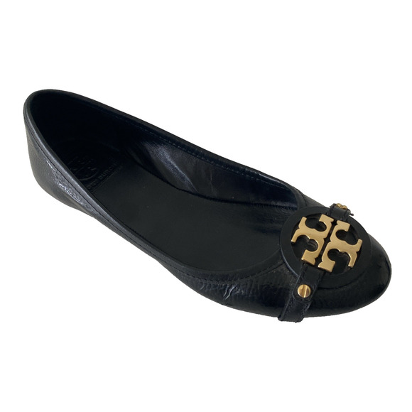 Tory Burch | Shoes | Tory Burch Aaden Ballet Flat Black Patent Leather ...
